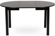 Rozkládací jídelní stůl Klara 102-142 cm MDF černá