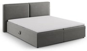 Šedá boxspring postel s úložným prostorem 160x200 cm Arendal – Cosmopolitan Design