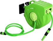 Outsunny Navíječ hadice 20+2m Automatický otočný zahradní hadicový naviják 180° Zelený | Aosom