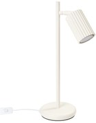 Stolní lampa Karbon, 1x béžové kovové stínítko