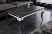 Designový konferenční stolek Rococo 100 cm černý / stříbrný