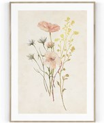 Plakát / Obraz Flowers Pololesklý saténový papír A4 - 21 x 29,7 cm