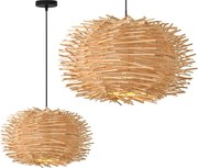 Toolight Toolight, bambusové závěsné svítidlo ve stylu BOHO NATURAL 1xE27 APP884-1CP, OSW-05244