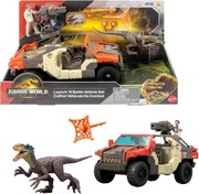 Jurassic world super auto s řidičem a dinosaurem