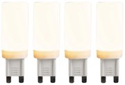 Sada 4 G9 3-stupňově stmívatelných LED žárovek 4,5W 500lm 2700K