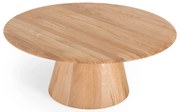 Kulatý konferenční stolek z dubového dřeva v přírodní barvě ø 80 cm Mushroom – Gazzda