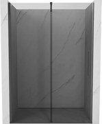 Mexen Velar, posuvné sprchové dveře do otvoru 130 cm, 8mm šedé sklo, grafit broušený, 871-130-000-41-66