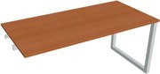 Hobis Kancelářský pracovní stůl k řetězení Hobis UJO 1600R, bílá RAL 9016, deskaakát