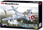 Stavebnice sluban model bricks m38-b0983 proudový stíhací letoun mig-15