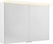 Sapho Linex - Zrcadlová skříňka s LED osvětlením 100x70x15 cm, 2x dvířka, bílá LX100-0030