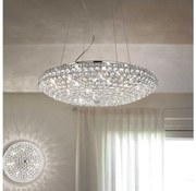 Ideal Lux - LED Křišťálový lustr na lanku KING 12xG9/3W/230V pr. 65 cm chrom