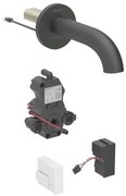 Geberit Piave - Elektronická umyvadlová baterie pod omítku, síťové napájení, easy to clean, matná černá 116.262.14.1