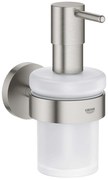 Grohe QuickFix Start - Dávkovač mýdla s držákem, sklo/supersteel 41195DC0