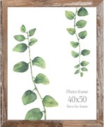Hnědý rámeček na fotografii Styler Bergen Shabby, 46 x 56 cm