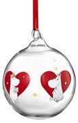 Vánoční ozdoba Moomin Heart 9cm