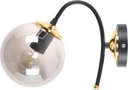 Černo-šedé nástěnné svítidlo ø 15 cm Yoyo – Squid Lighting