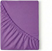 Kvalitex Bavlněné prostěradlo napínací fialové 80x200cm