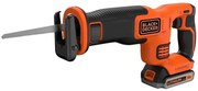 BLACK+DECKER - 18V AKU mečová pila, 1x aku 4,0 Ah Li-Ion, nabíječka BDCR18M1-QW