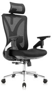Kancelářská ergonomická židle Neoseat THOMAS — černá, nosnost 150 kg