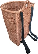 HRADIL H059 Nůše na dřevo světlá s popruhy 54 - 67 cm přírodní loupaná vrba Rozměry koše: Vrch 33 x 27 cm, celk. výška 54 cm
