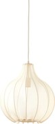 Béžové závěsné svítidlo s textilním stínidlem ø 39 cm Elati – Light & Living