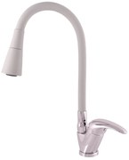 Slezák - RAV Dřezová baterie SÁZAVA - SAx06.x/13S, Šedá/chrom Připojovací hadičky - závit: 3/8", Typ ovládací páky: Ovládací páka č.: 0 - (SA006.0/13S)