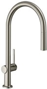 Hansgrohe M54 - Dřezová baterie Talis s výsuvnou koncovkou, sBox, vzhled nerezu 72803800