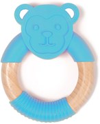 Kousátko bo jungle kousátko b-teether animal wood blue monkey