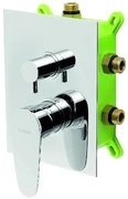Novaservis Titania Smart - Baterie pod omítku pro 3 spotřebiče s tělesem, chrom BOX98051RX,0