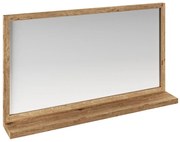 furniture-nabytek.cz - Masivní koupelnové zrcadlo Sidora z divokého dubu, olejované, hnědé – 105×60 cm