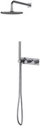 OMNIRES Contour - Sprchový set s baterií pod omítku, s tělesem, průměr 25 cm, chrom SYSCT10CR