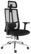 Ergonomická kancelářská židle ERGODO ELVON - černá síťovina / nosnost 150 kg