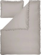 Livarno® Ložní povlečení z mikrovláknitého saténu, 140 x 200 cm, 70 x 90 cm (šedá)