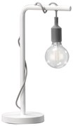 ONLI - Stolní lampa WIRE 1xE27/15W/230V 50 cm šedá/bílá