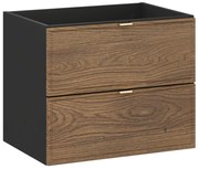 Comad Koupelnová skříňka pod umyvadlo Talia Casella 60 černá/dub casella