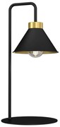 Stolní lampa DEMET 1xE27/15W/230V černá/zlatá