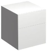 Geberit Xeno 2 - Boční skříňka 45x51 cm se zásuvkami, lesklá bílá 500.504.01.1