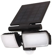 Solight LED solární osvětlení se senzorem, 8W, 600lm, Li-on, černá