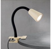 Orion - Flexibilní stolní lampa s klipem DOTTY 1xGU10/10W/230V béžová/černá