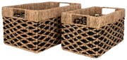 Košíky z mořské trávy v sadě 2 ks 25x40x21 cm Salar – House Nordic