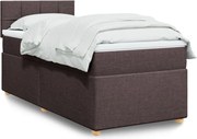 Box spring postel s matrací tmavě hnědá 80x200 cm textil 3286510