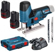 Bosch Nářadí - 12V AKU přímočará pila, 2x aku 3,0 Ah Li-Ion, nabíječka 06015A1005