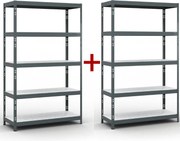 Policový regál 1+1 ZDARMA, 1966x1200x500 mm, nosnost 280kg