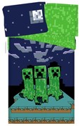 Jerry Fabrics Bavlněné povlečení 140x200 Minecraft 1216 Sssleep Tight povlak na polštář 70x90 JF 02