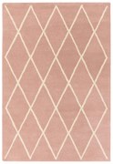Růžový ručně tkaný vlněný koberec 160x230 cm Albany – Asiatic Carpets