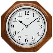 Dřevěné nástěnné netikající tiché hodiny JVD NS71.4