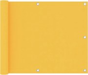 Balkónová zástěna žlutá 75 x 600 cm oxfordská látka 135023