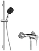 kielle Oudee - Sprchový set s baterií, tyčí, hadicí a sprchovou hlavicí EcoSpare, chrom 10202SN10