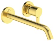 Ideal Standard Joy - Umyvadlová baterie pod omítku, výtok 23 cm, 2-otvorová instalace, Brushed Gold A7379A2