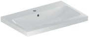 Geberit iCon - Umyvadlo 75x48x16 cm, s přepadem, s otvorem pro baterii, bílá 501.835.00.1
